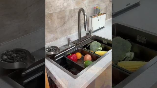 Мойка кухонная Esbano Cascade 2 многофункциональная