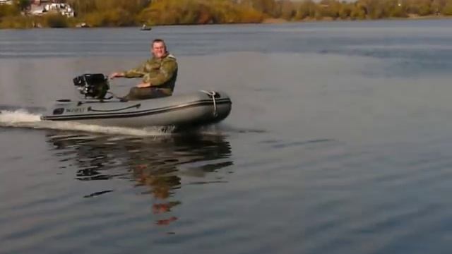 Нордик-310+болотоход-9л.с.+ транцевые плиты.