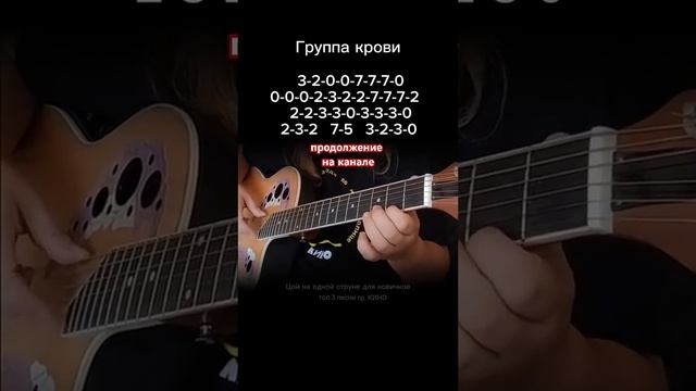 ГРУППА КРОВИ на одной струне