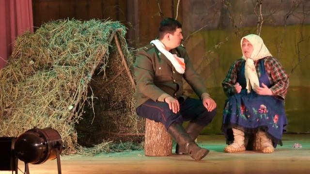 Б. Таяба со спектаклем «Салтак амӑшӗ» в РДК 27.03.2015 года