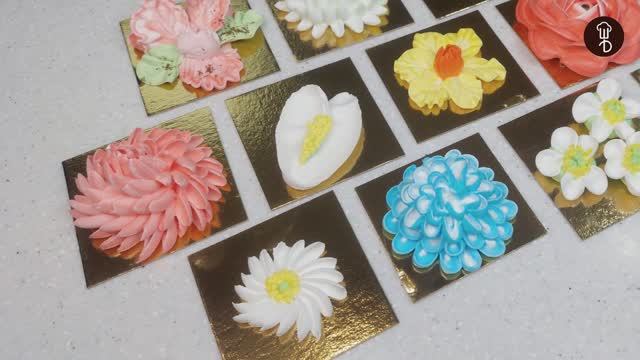 ЦВЕТЫ ИЗ СЛИВОК для торта. МАСТЕР-КЛАСС по кремовой флористике от Шефа