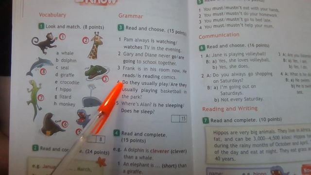 4 класс Английский в фокусе стр. 70 Модуль 4 Тест Теперь я знаю!