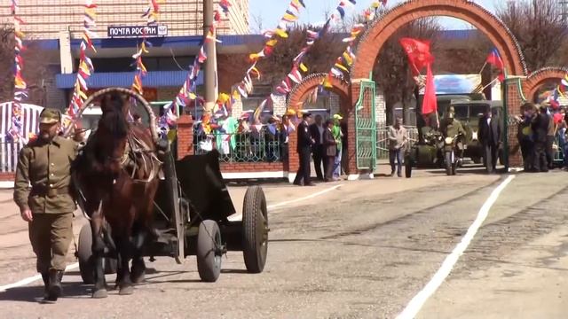 Парад в честь дня Победы в селе Яльчики 9 мая 2018 года