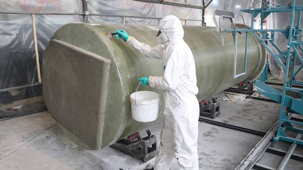 Полный цикл производства канализационной насосной станции из стеклопластика