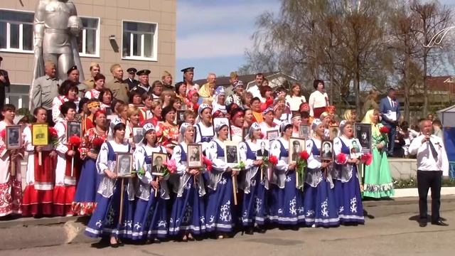 Часть концерта в честь дня Победы в селе Яльчики 9 мая 2018 года