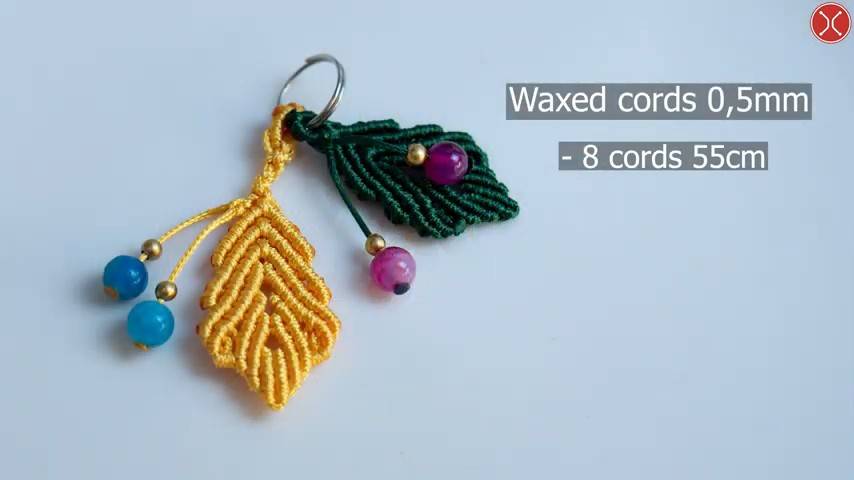 Macrame tutorial  DIY Simple Macramé Leaf (Step by Step) TUTORIAL