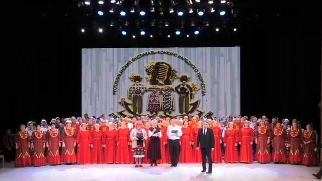 Сводный хор Яльчикского МО на Республиканском фестиваль-конкурсе в г. Чебоксары 13 октября 2023 года