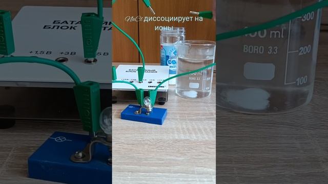 Проводимость электролита #shorts