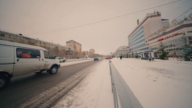 Смена сезона с осени на зиму в Воркуте