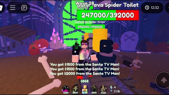 туалет товер дефеедс дрил Обнова и Хеллоуин 🎃