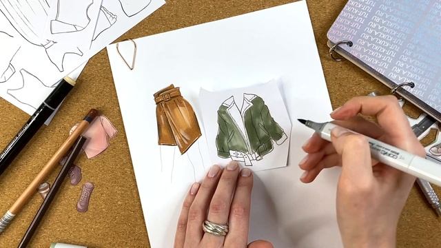 Учимся рисовать / Как рисовать одежду / Урок по рисованию одежды fashion скетчинг TutKukla