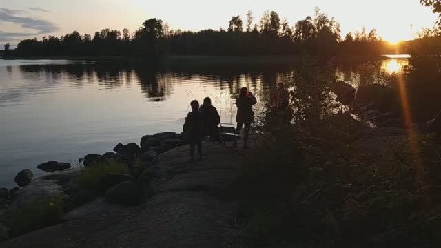 Саксафон и вечерняя Вуокса