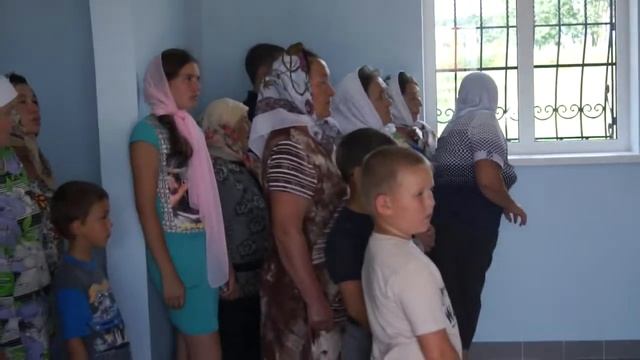 Первая служба в Тоскаевском Храме 7 июля 2014 года