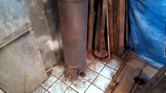 Часть 2. Отопление мастерской отработкой. Мульти-топливная печь на отработке.