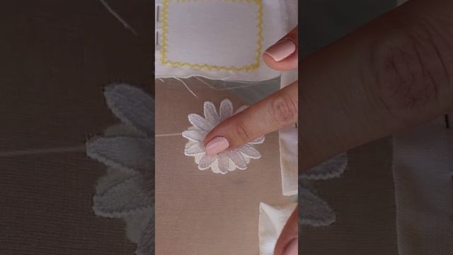 Люневильская вышивка. Заколка , часть 4