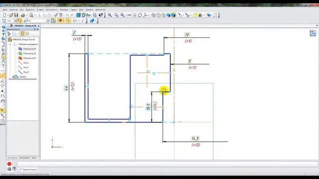 КОМПАС-3D: Мебельная опора (ножка)