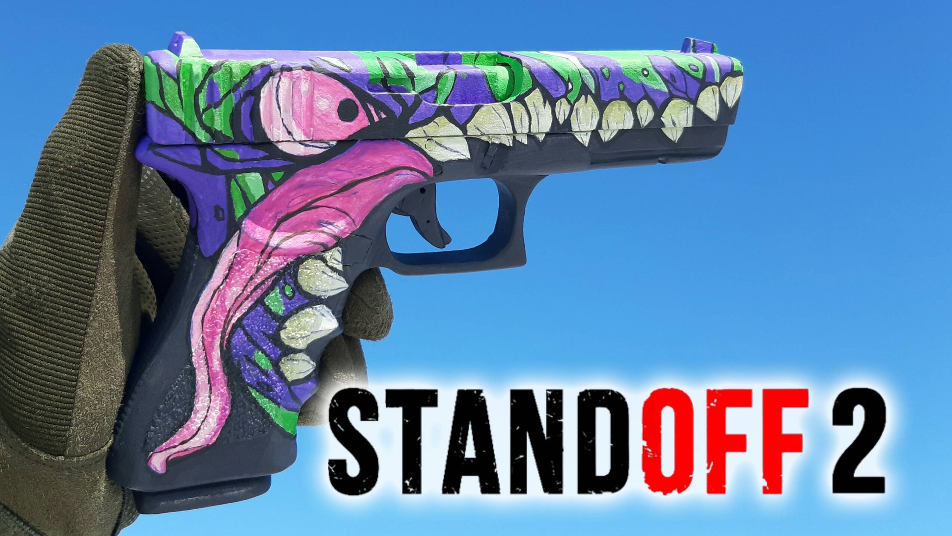 Глок 22 (G22) в скине Монстр из Стандофф 2 Как сделать своими руками