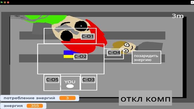 Five Nights at Misha's прохождение фнаф пародия ночь 2 Lebedy8
