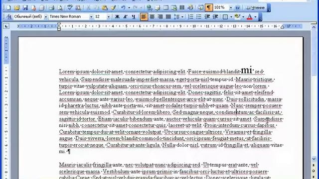 11.Word 2003. Копирование, выделение, буфер обмена.