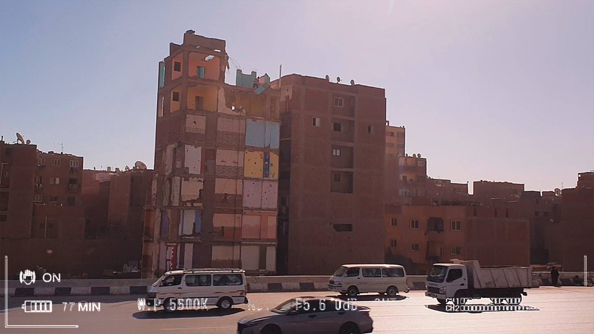 Архитектура, улицы и районы Каира по пути к Пирамидам, Египет