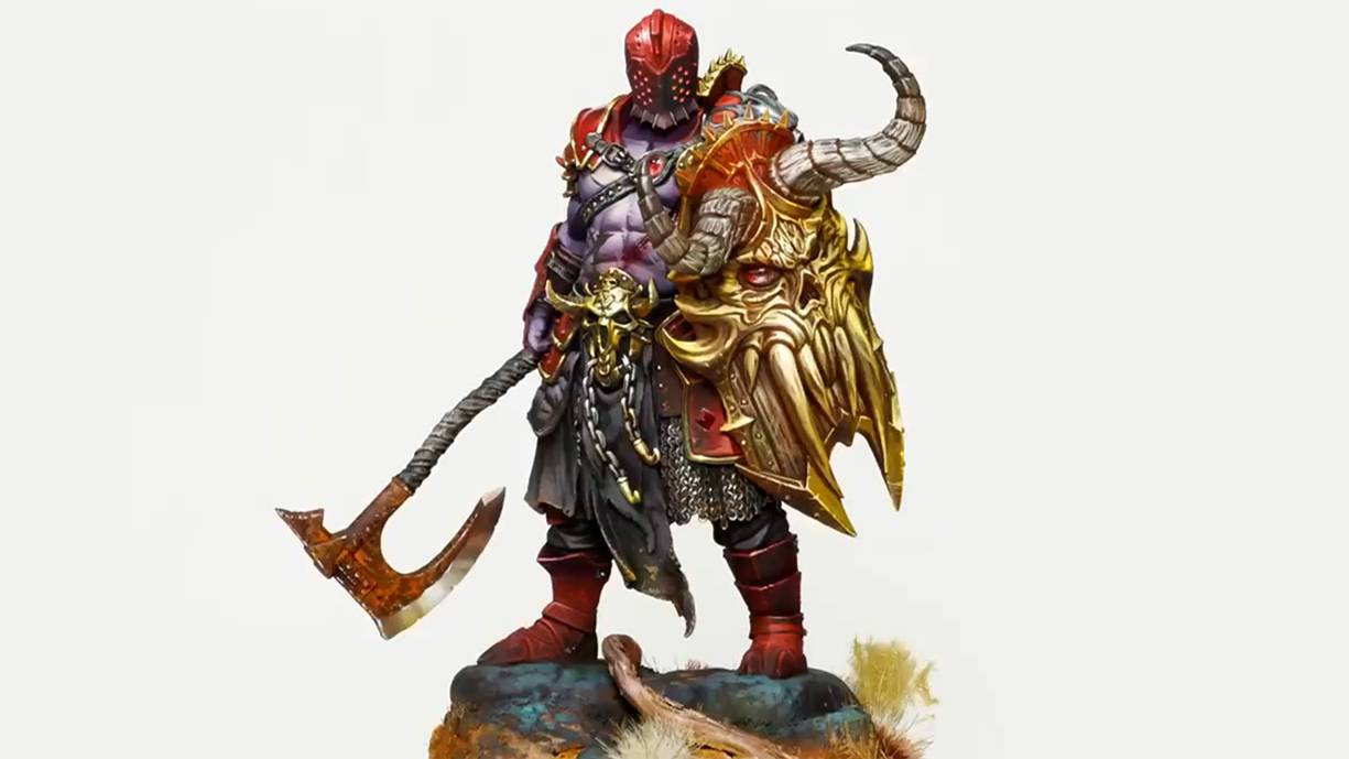 Sergio Calvo - Pintando la figura OFICIAL como ARTE de caja para la empresa Kimera Models