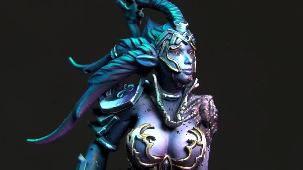 Sergio Calvo - Pintando Lilith hasta superar el reto ultra realista en miniatura de 75mm