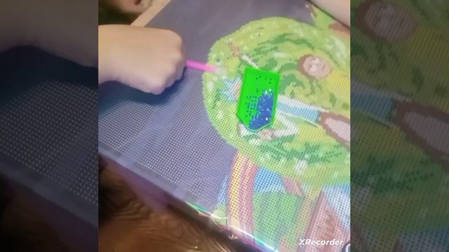 1 часть делаем алмазную мозаику