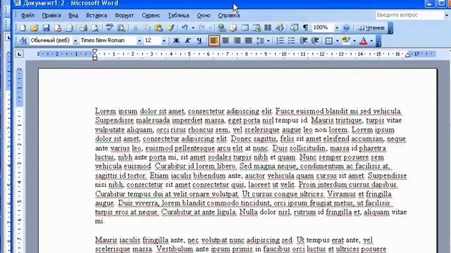 4. Word 2003. Интерфейс. Часть 3.