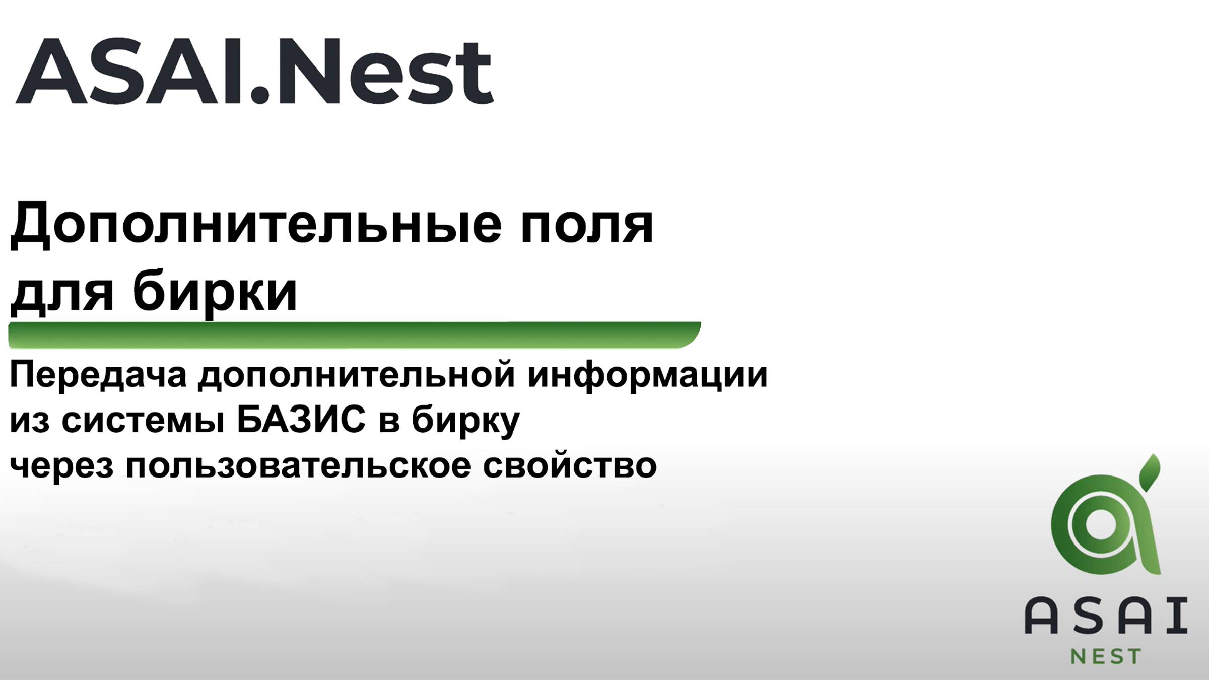 ASAI.Nest - Передача дополнительной информации из системы БАЗИС в бирку