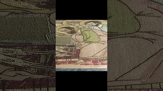 Успение Пресвятой Богородицы. Строгоновское золотное и лицевое шитье. Вышитая икона. Пелена.