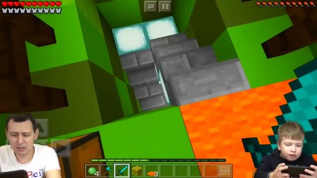 Папа НУБ против КРИПЕР-ЛОВУШКА в Майнкрафт _ ДОМ в крипере Minecraft МАЙНКРАФТ  Матвей Котофей