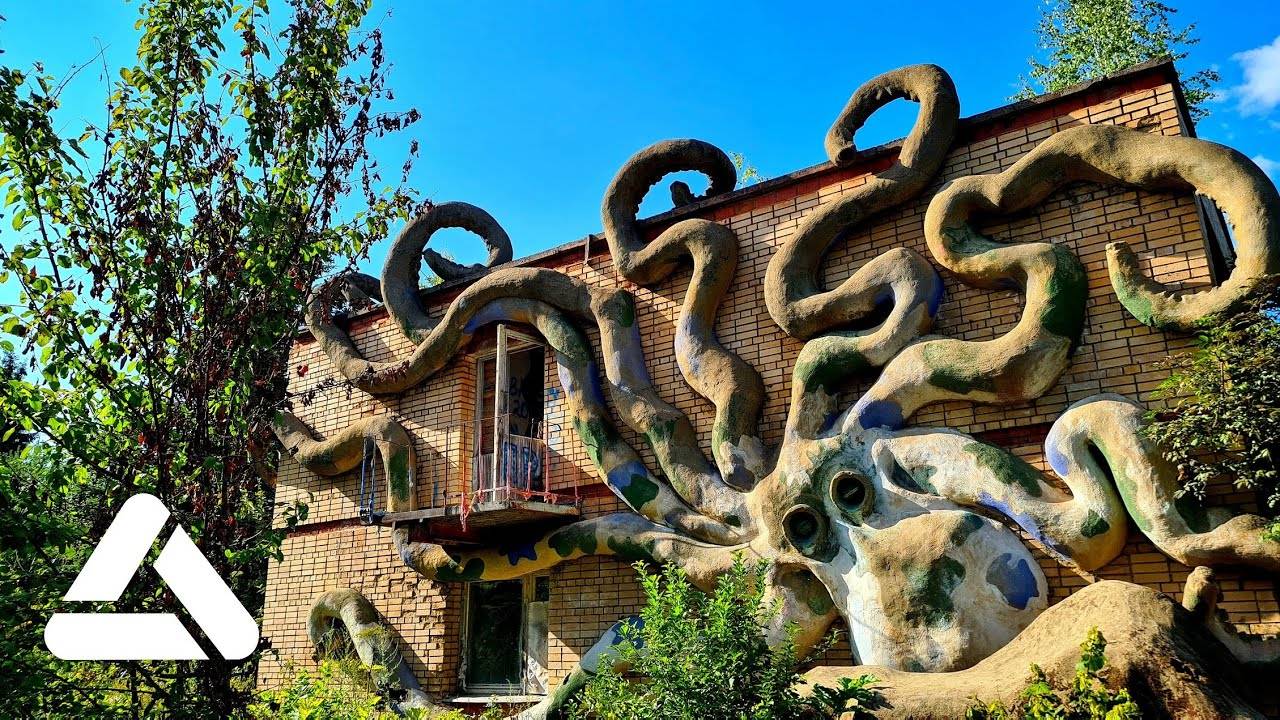 Красивый вело-поход с детьми.Часть 2. Сталкер. Попали в заброшенный пионерский лагерь(как Чернобыль)