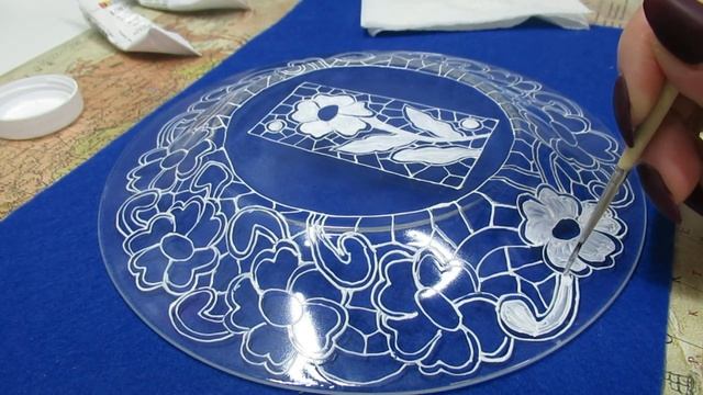 Роспись тарелки, Мастер класс!