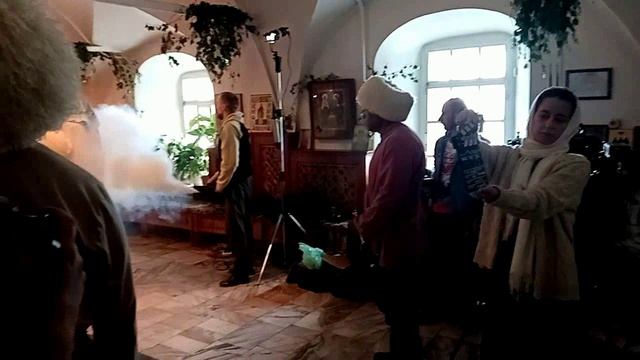 Съемки фильма "Под водой". День второй "В церкви". Алатырь 2023 г