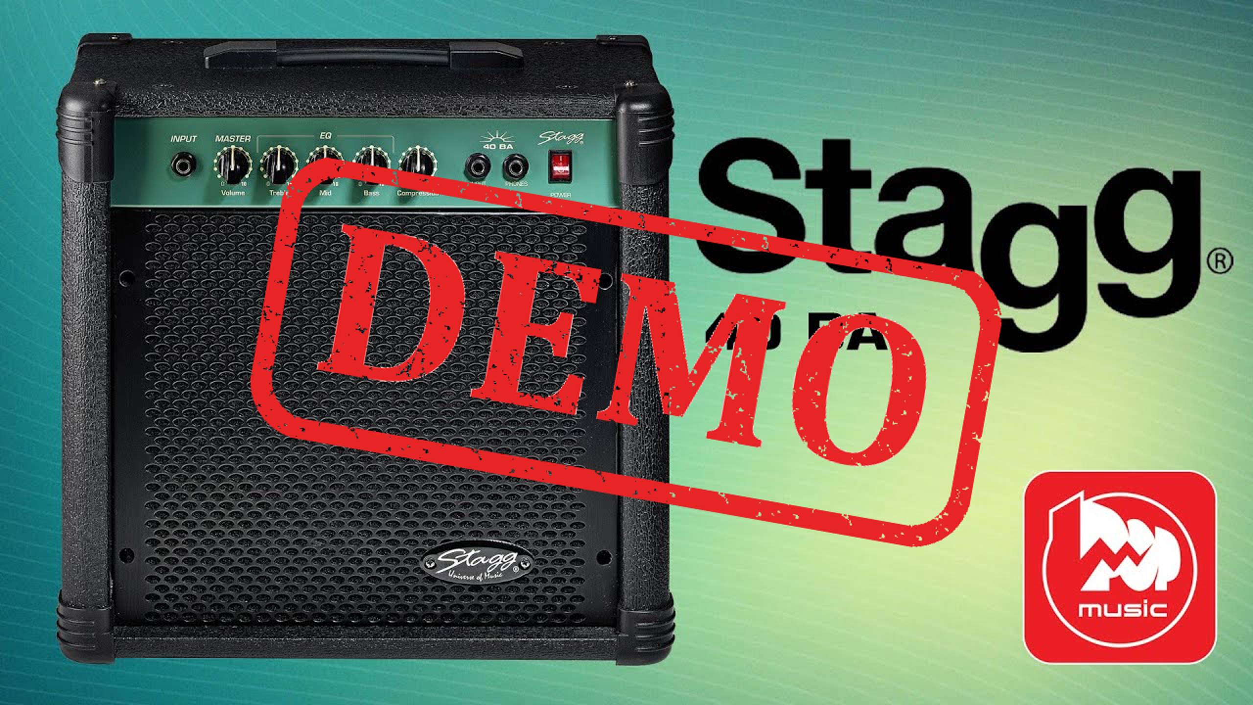 Басовый комбо STAGG 40 BA - демонстрация звучания