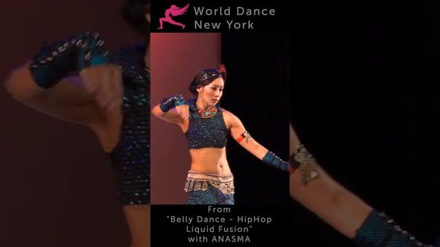 Dance performance by Anasma from "Bellydance - Hip-Hop: Liquid Fusion" - belly dance #shorts