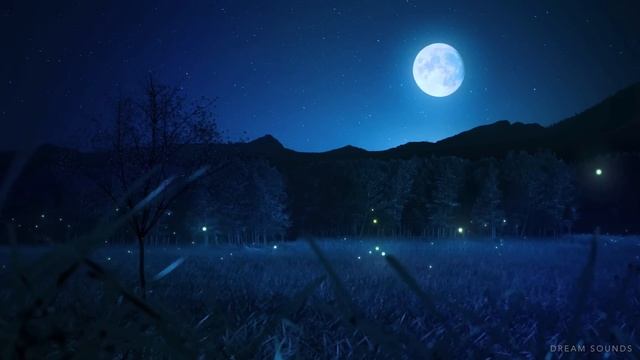 Relaxing Sleep Music and Night Nature Sounds_ Soft Crickets, Beautiful Piano, Deep Sleep Music