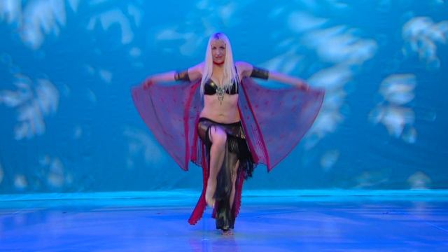Improvisational belly dance with the wings of Isis by New York belly dance star Neon