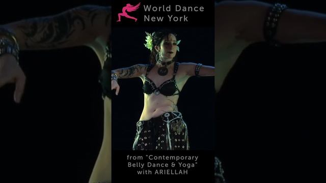 Gothic belly dance performance by ARIELLAH from "Contemporary Bellydance & Yoga" #shorts
