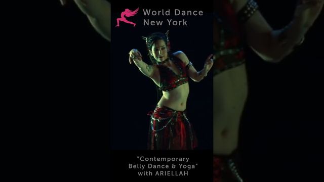 Gothic belly dance performance by ARIELLAH from "Contemporary Bellydance & Yoga" #shorts