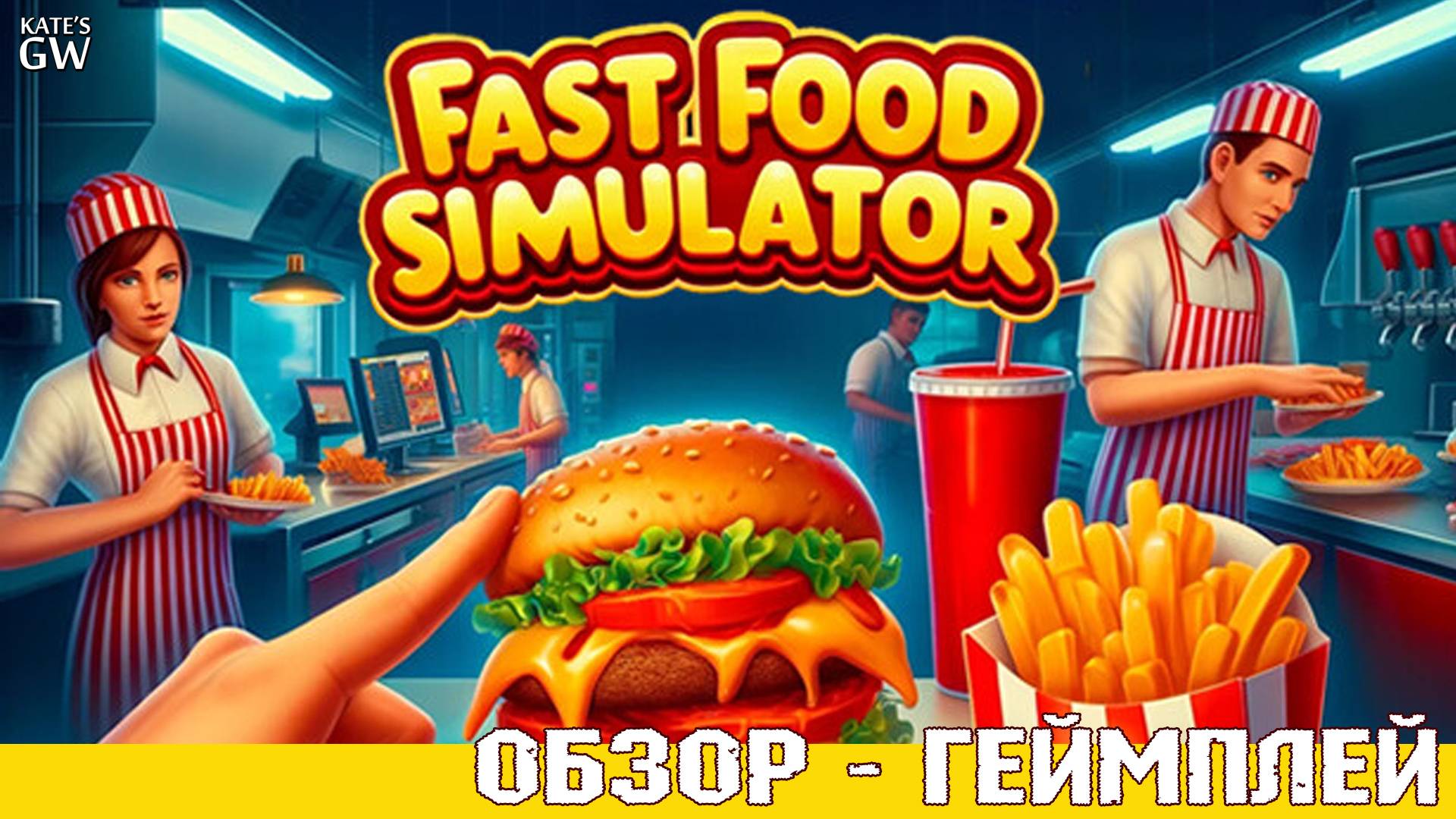 Fast Food Simulator, 2024 ➤ ФАСТФУД ПО-НОВОМУ. ОБЗОР ИГРЫ. ПЕРВЫЙ ВЗГЛЯД. DEMO