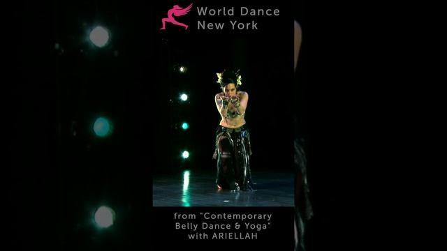 Gothic belly dance performance by ARIELLAH from "Contemporary Bellydance & Yoga" #shorts