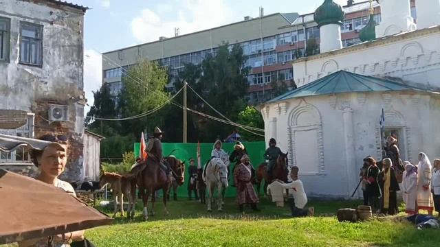 Съёмки фильма "Под водой". День третий. У церкви. Алатырь 2023 г