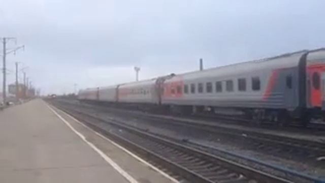 Отправление скорого поезда №89 Воркута - Нижний Новгород 04.10.2015