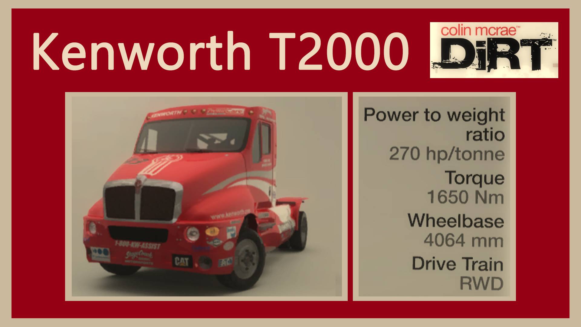 Kenworth T2000 | Colin McRae DiRT |