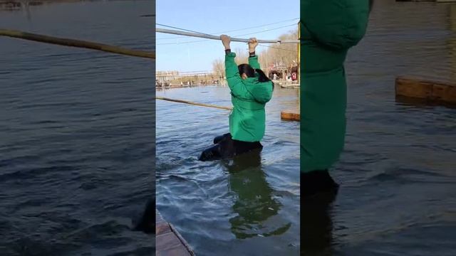 Аква парк в Китае. Падение в воду. Wetlook