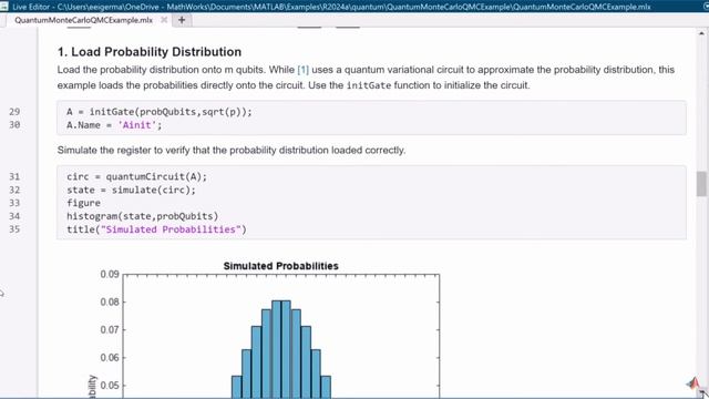 Квантовый метод Монте-Карло с использованием MATLAB - QMC