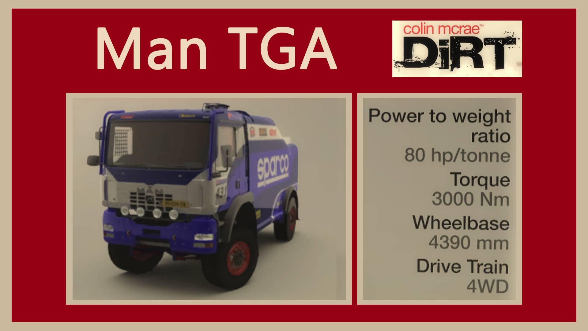 Man TGA | Colin McRae DiRT |