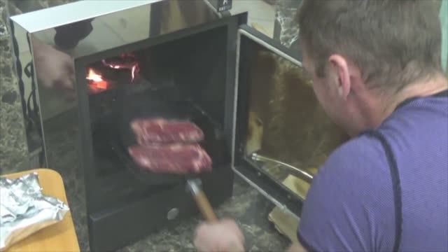 Огонь-еда из банной печи: СТЕЙКИ из КОСУЛИ и РИБАЙ | #Безвеганов