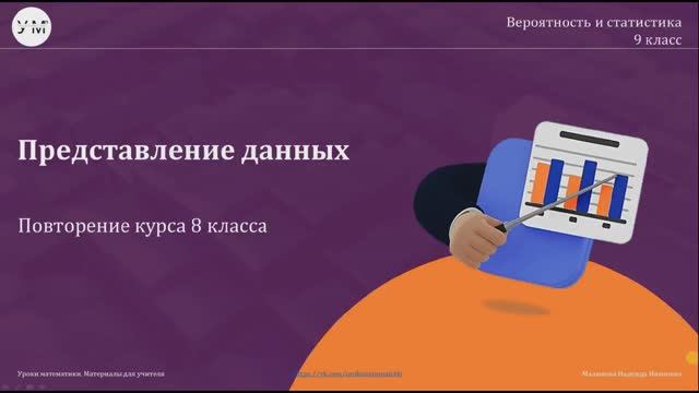Урок № 1 Представление данных. Повторение курса 8 класса. 9 класс